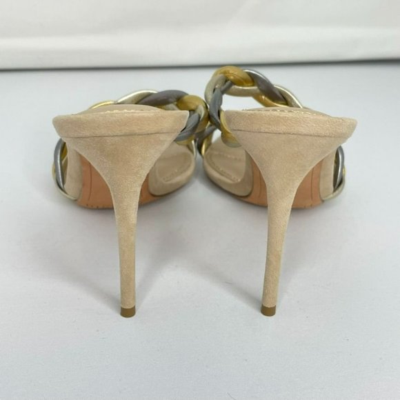 Alexandre Birman | Shoes | Alexandre Birman Selena Metallic Braided ...